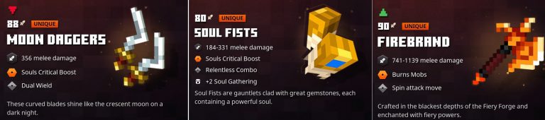 Minecraft Dungeons Best Weapons - Top 15 Melee Weapons in Minecraft ...